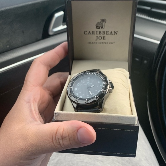 Caribbean Joe | Accessories | Brand New Caribbean Joe Black Watch ...